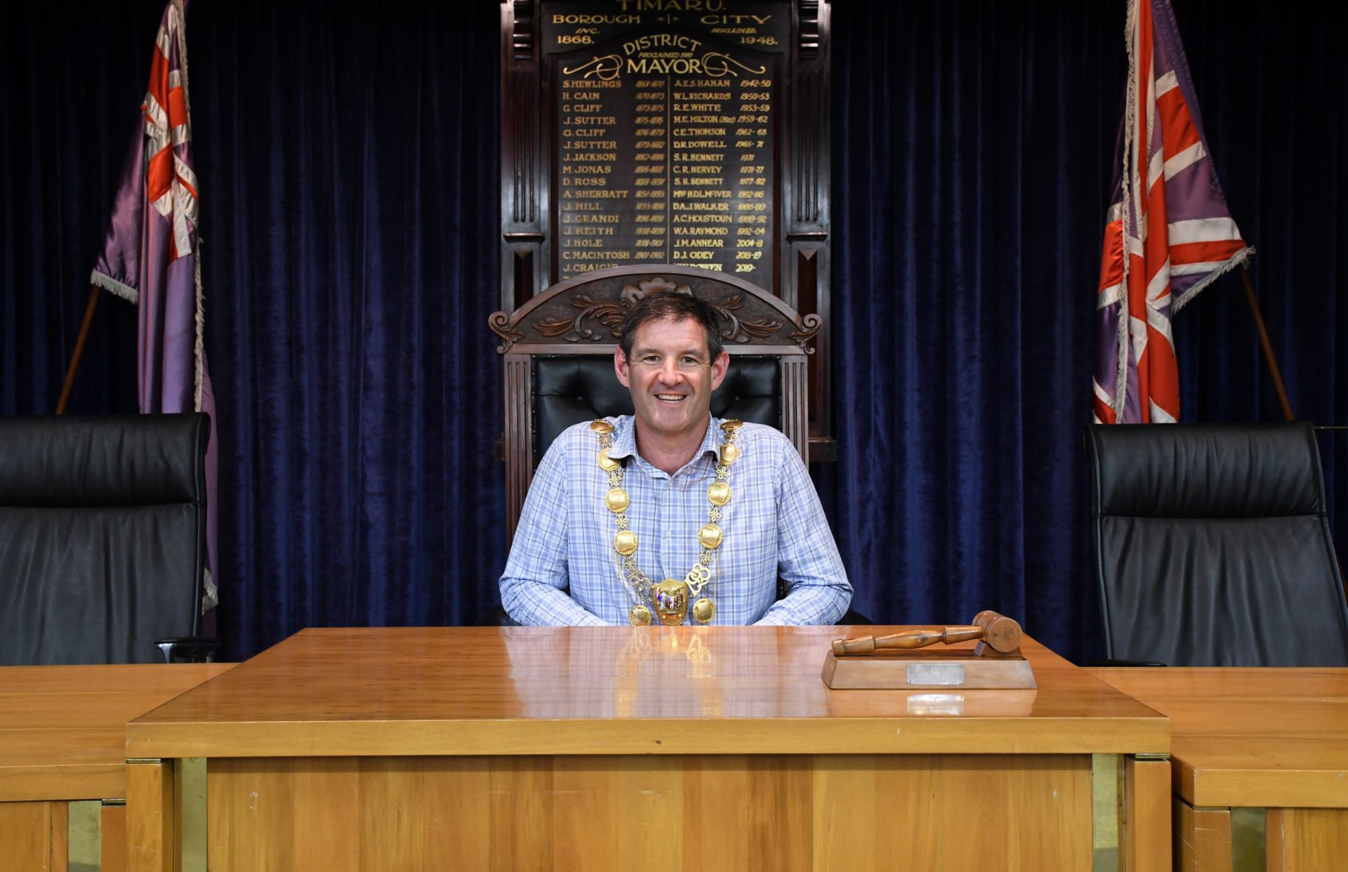 Back in the big chair - Timaru Courier